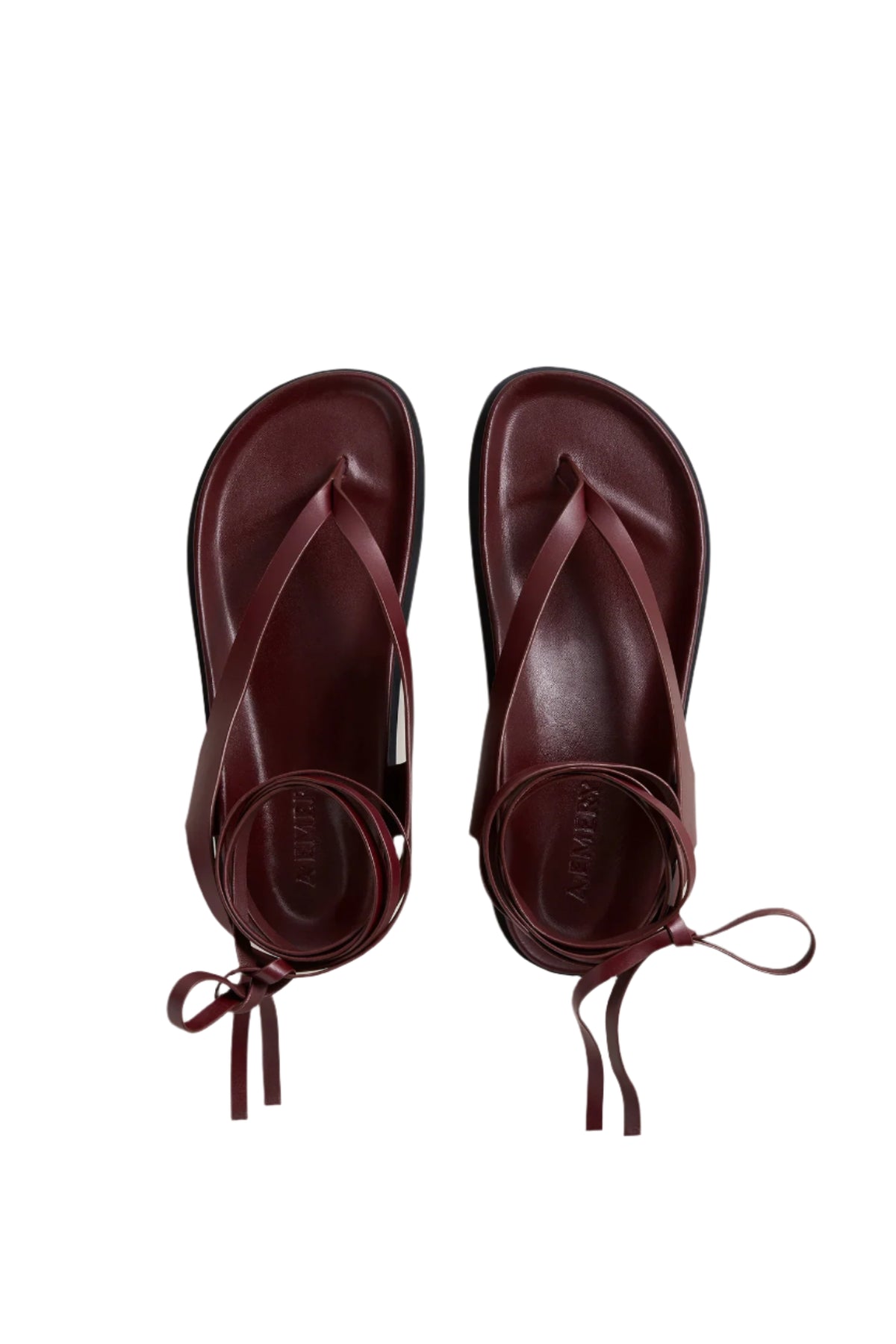 A.Emery The Shel Sandal - Merlot | Halcyon Atelier